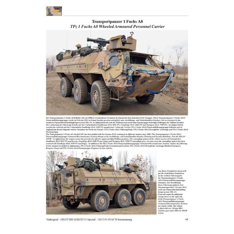 GECON-ISAF Wüstentarnung Desert Camouflage of the Vehicles of the ...